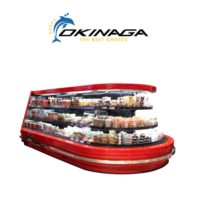 Tủ trưng bày bánh OKINAGA Noah Red chính hãng 100%
